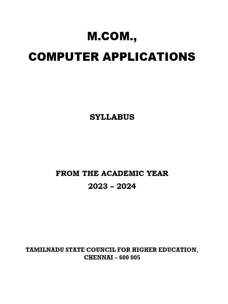 Computer Applications: Syllabus | PDF | Databases | Relational Database
