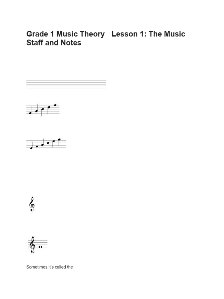 ABRSM Music Theory Grade 1 2 and 3 and Teacher Trainees | PDF | Scale ...