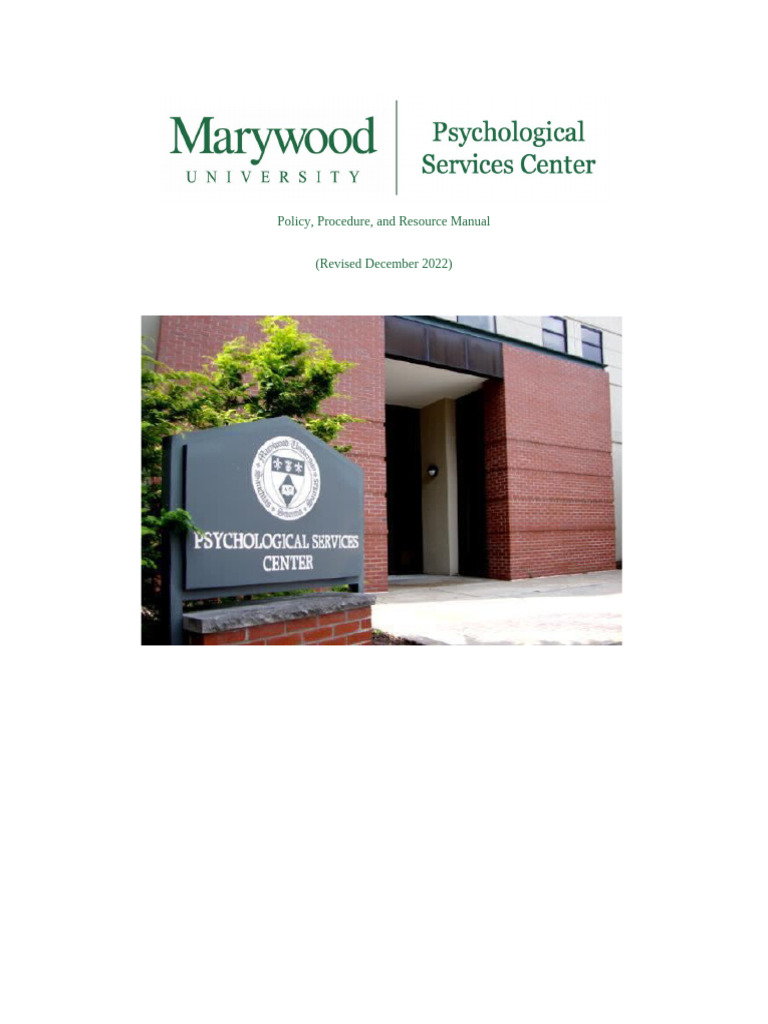 PSC Manual 2022 | PDF | American Psychological Association | Psychology