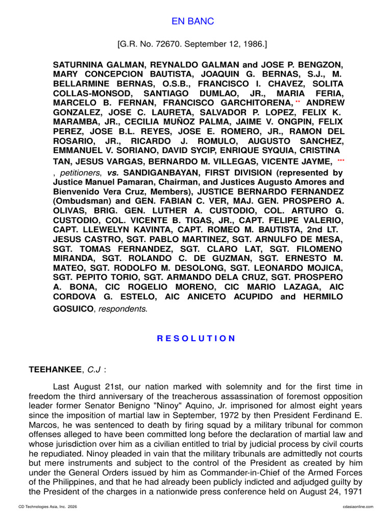 1.e.4. Galman v. Sandiganbayan | PDF | Justice | Crime & Violence