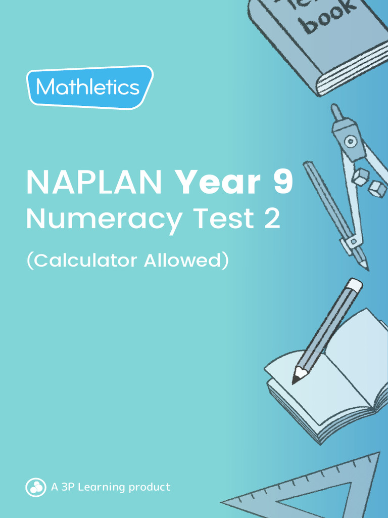 NAPLAN Yr 9 Numeracy Test-2 Feb 4 | PDF | Area | Elementary Geometry
