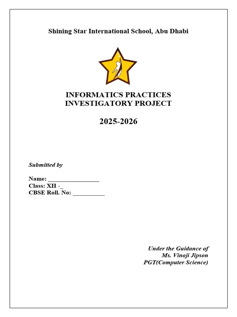 IP-Project Front Page Edited | PDF