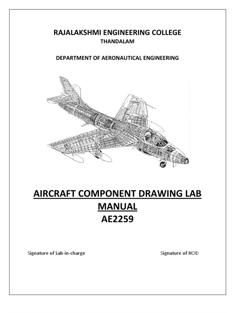 Aircraft Component Drawing Manual | PDF | Gear | Spar (Aeronautics)