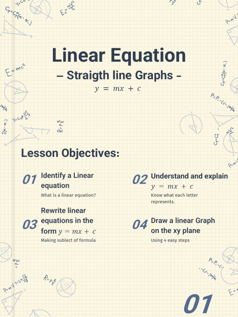 Linear Equations -How to Draw a Graph | PDF | Equations | Elementary ...