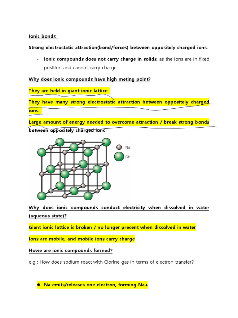 Ionic Bonding and Covalent Bonding | PDF | Ionic Bonding | Ion