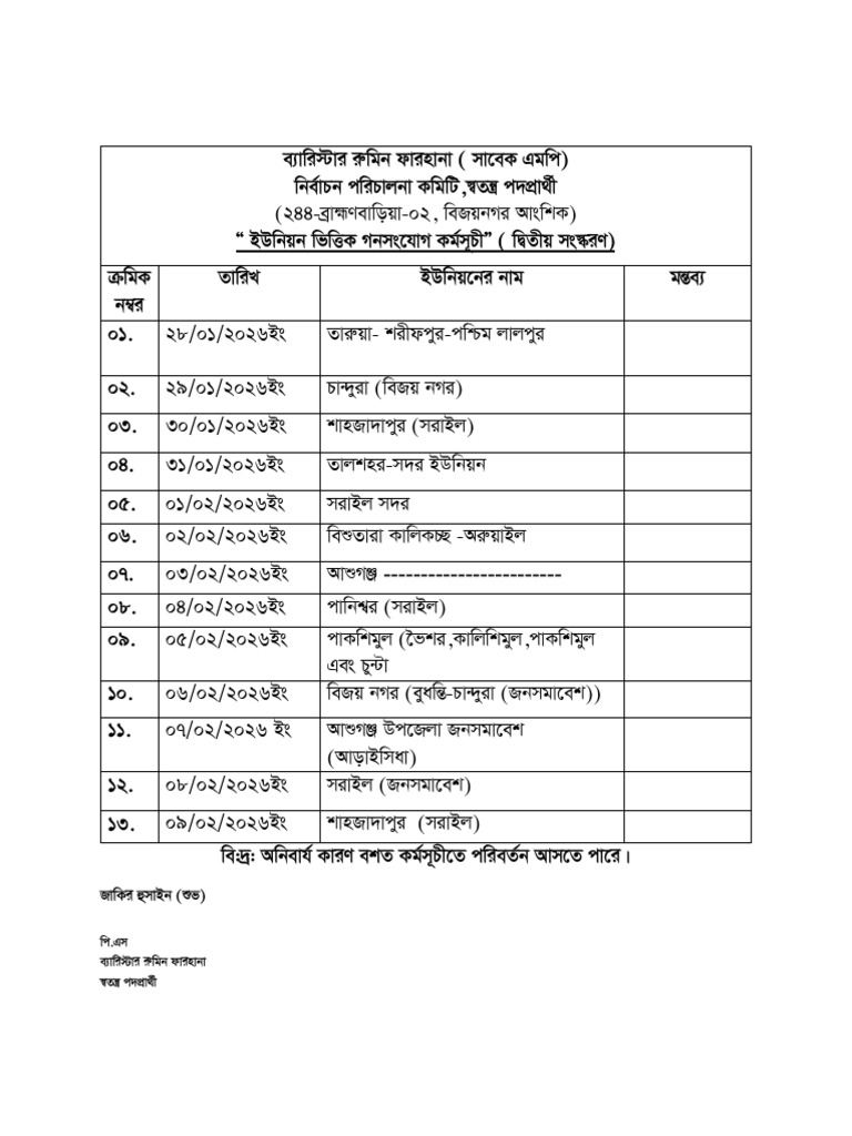 EC 2026 Time Schedule-1 | PDF