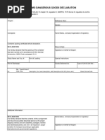 IMO FAL Form 7: Dangerous Goods Manifest | PDF