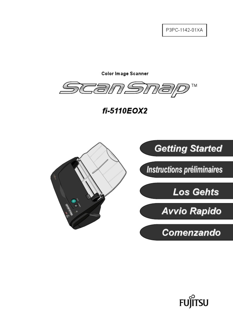 Fujitsu ScanSnap Getting Started | PDF | Image Scanner | Electrical ...