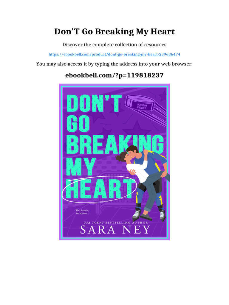 Don't Go Breaking My Heart Digital Version 2025 | PDF | Intellectual ...