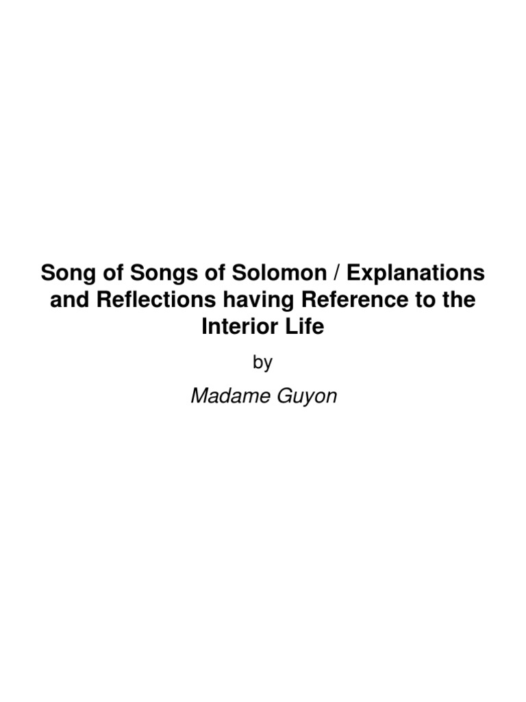 Song of Songs of Solomon | PDF | Song Of Songs | Trinity