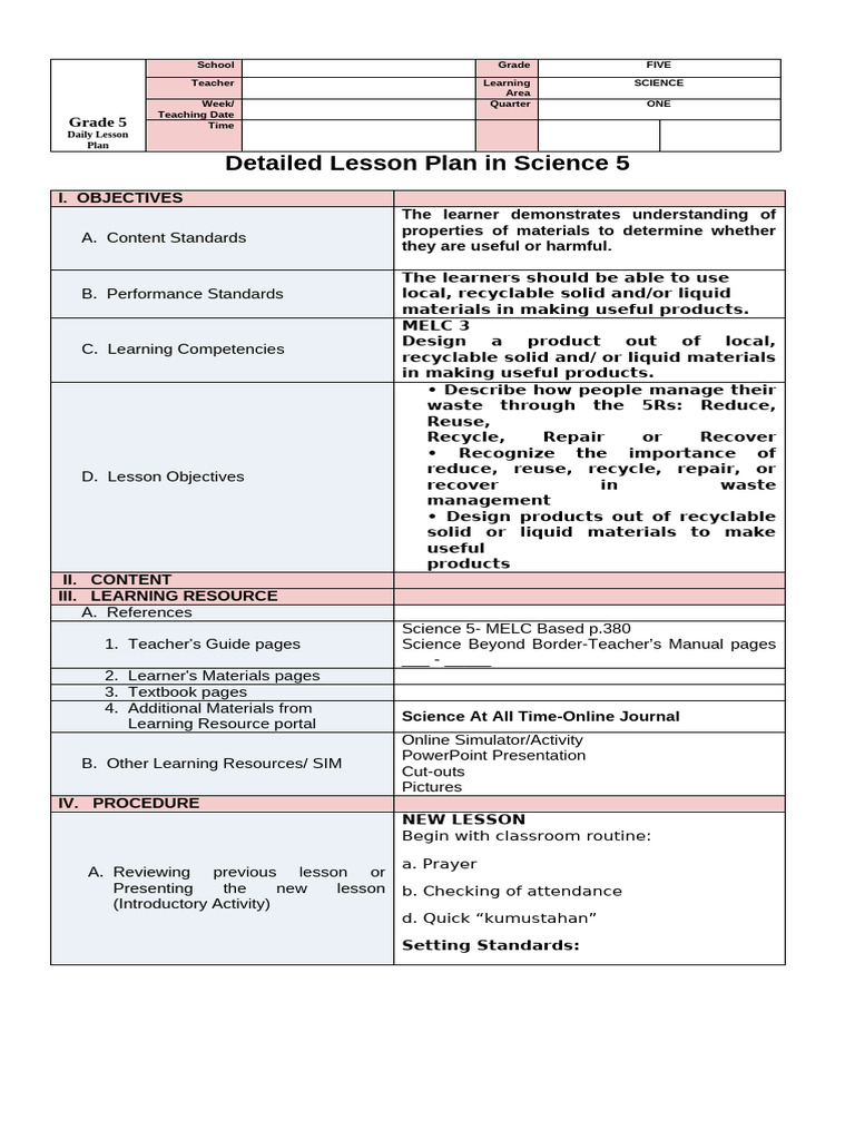 Cot Science q1 1 | PDF | Waste | Recycling