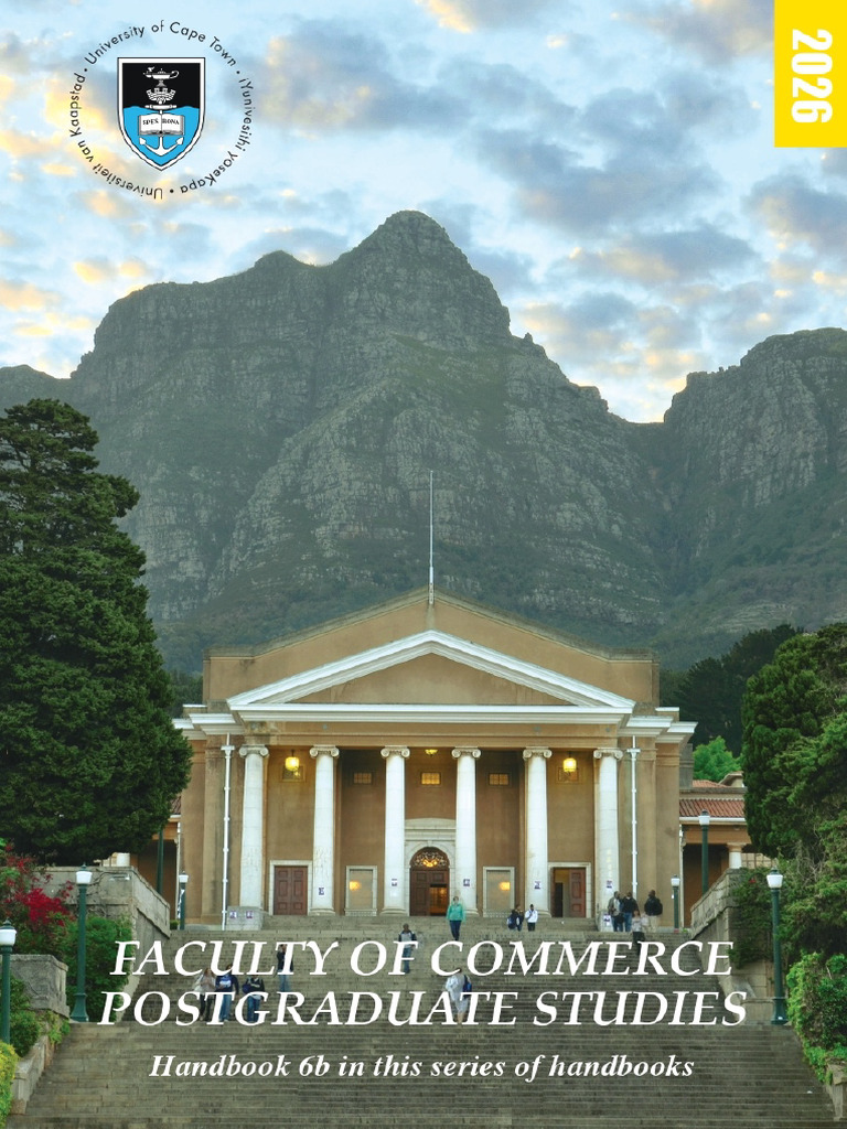 2026 Commerce Handbook 6b Final Web | PDF | Academic Degree | Master's ...