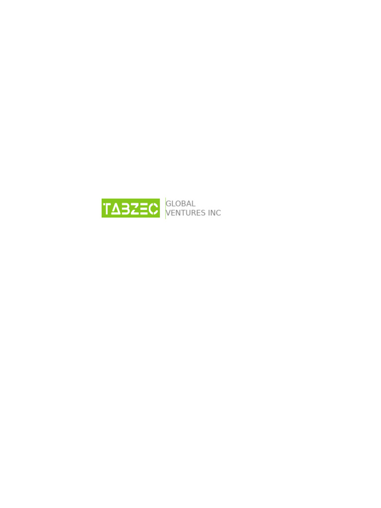 Tabzec Global Ventures Inc Logo | PDF