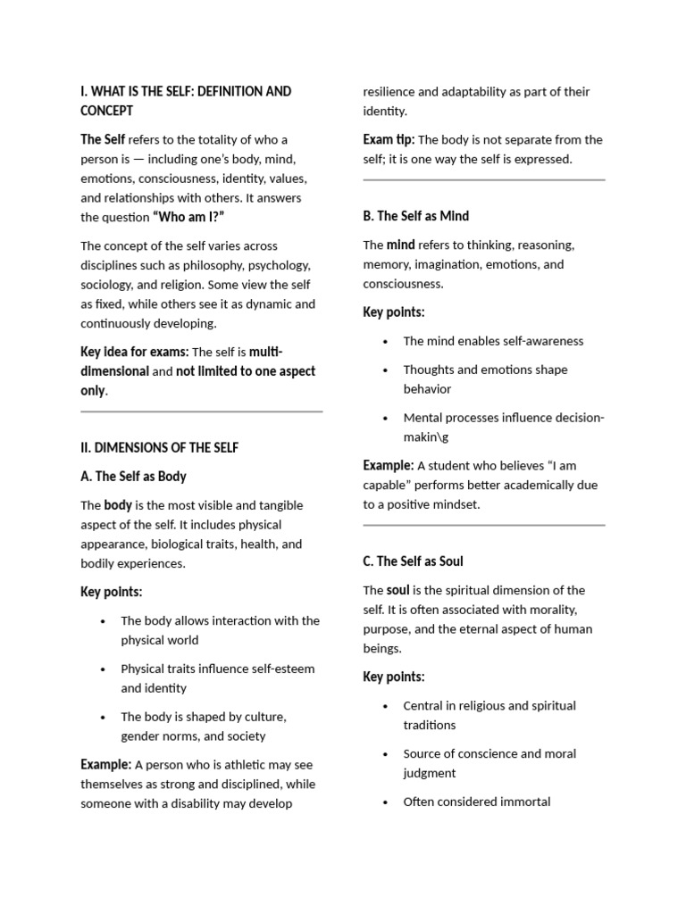 UTS Note 1 | PDF | Philosophy Of Self | Soul
