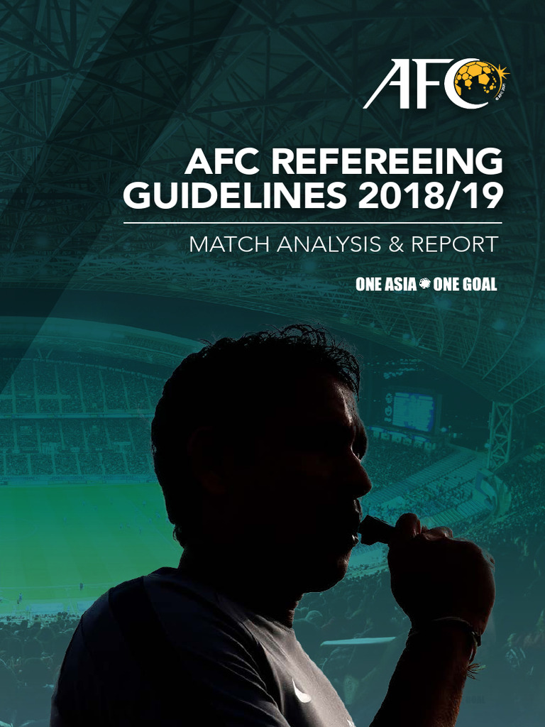 AFC Referee Guidelines 2018-2019-Single | PDF | Sport Variants ...