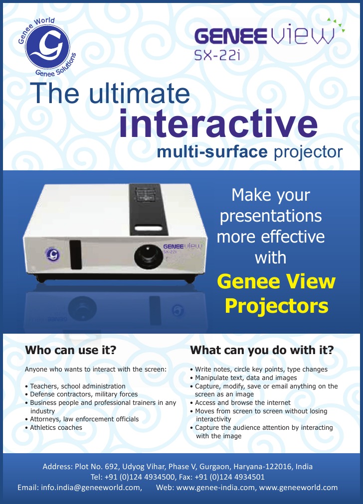 Interactive Multi-Surface Projector (Genee View SX 22i) | PDF | Video ...