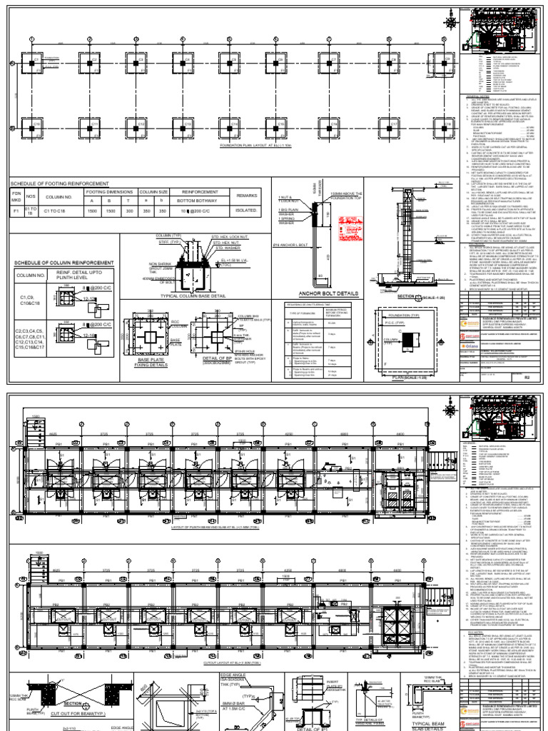 RRPL GS2 P15 CIV DWG 08 Central Inverter Station Foundation & Canopy ...