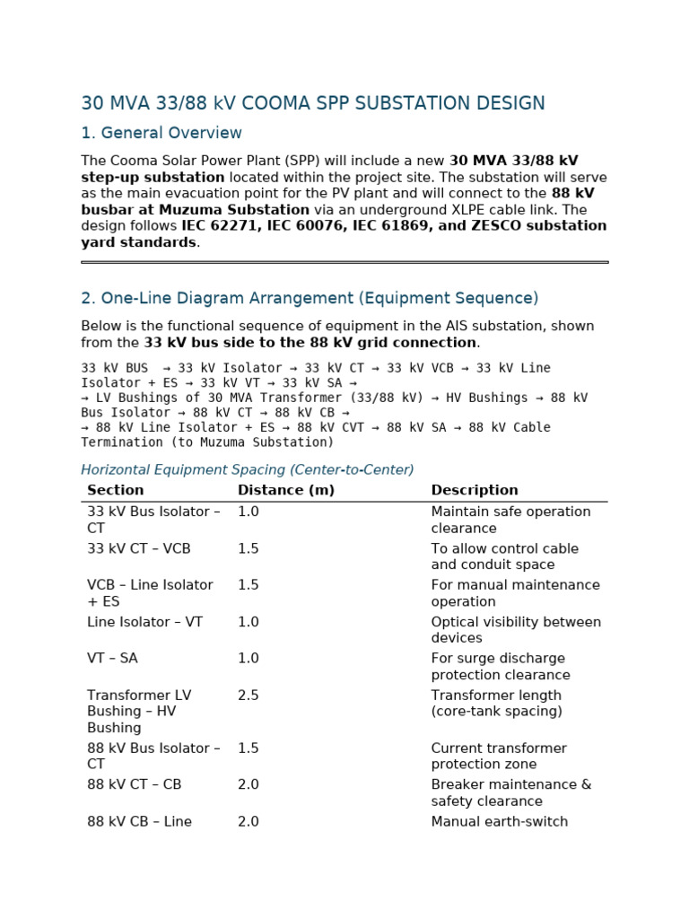 Cooma SPP Substation Design | PDF | Transformer | Electric Power
