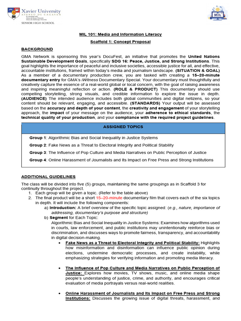 Mil 101 - Scaffold 1 - Detailed Instruction | PDF | Artificial ...