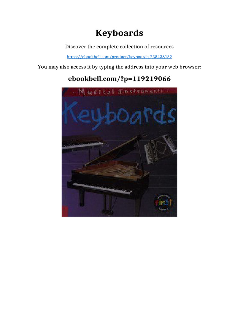 Keyboards Available Full Chapters | PDF