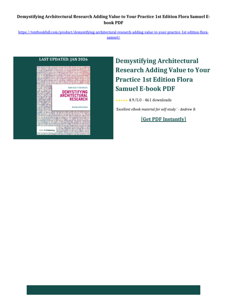Demystifying Architectural Research Adding Value to Your Practice 1st ...