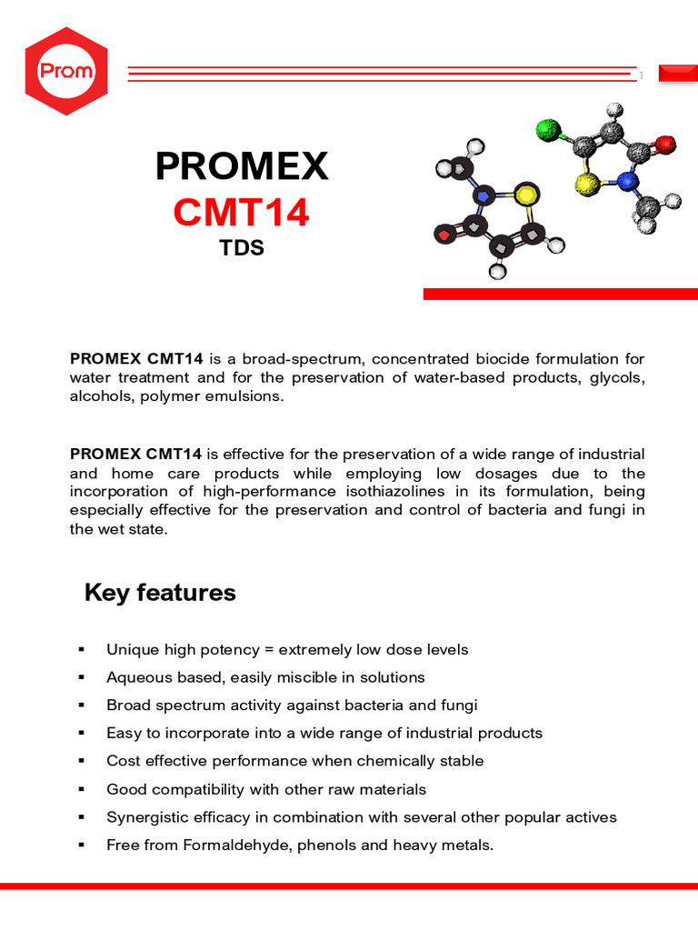 Promex Cmt14 (Tds en 2023) | PDF | Chemical Substances | Physical Chemistry