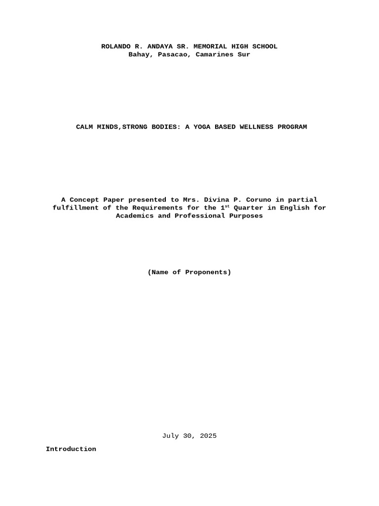 Sample Concept Paper Project | PDF | Libraries | Human Communication