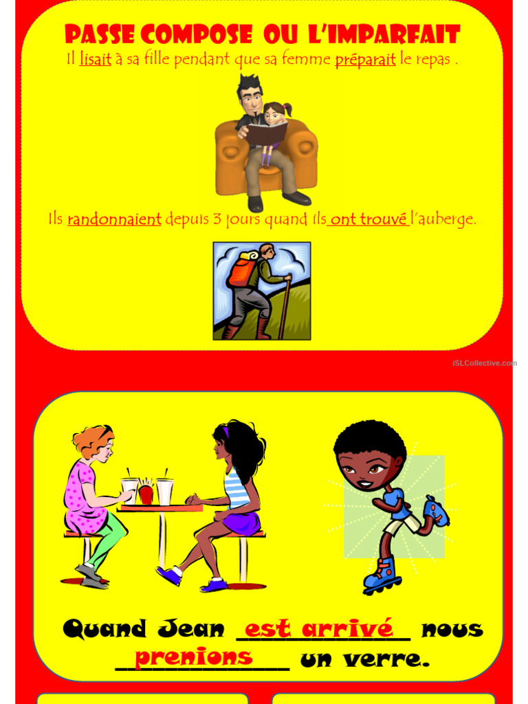 IMPARFAIT Ou PASSE COMPOSE | PDF