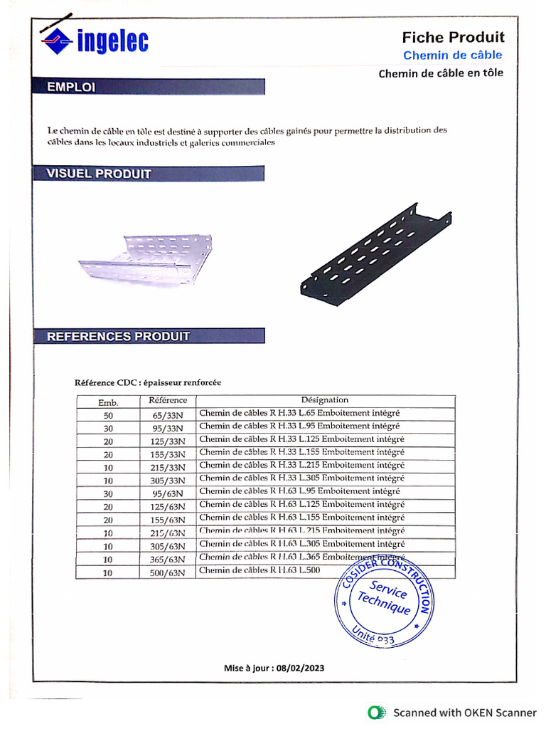 Fiche Produit | PDF