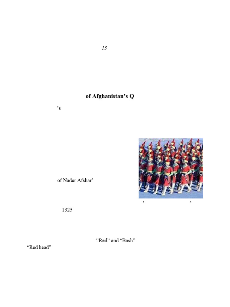 Brief Intro of Qezelbash Ethnicity | PDF | Afghanistan | Kandahar