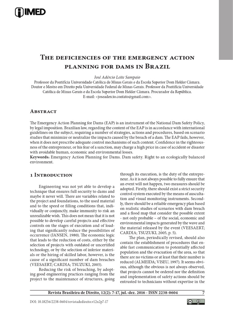 The Deficiencies of The Emergency Action | PDF | Dam | Flood