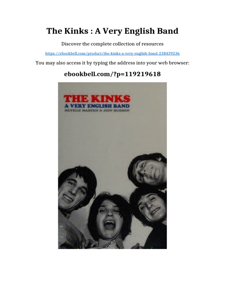 The Kinks: A Very English Band Complete Edition | PDF | Morality