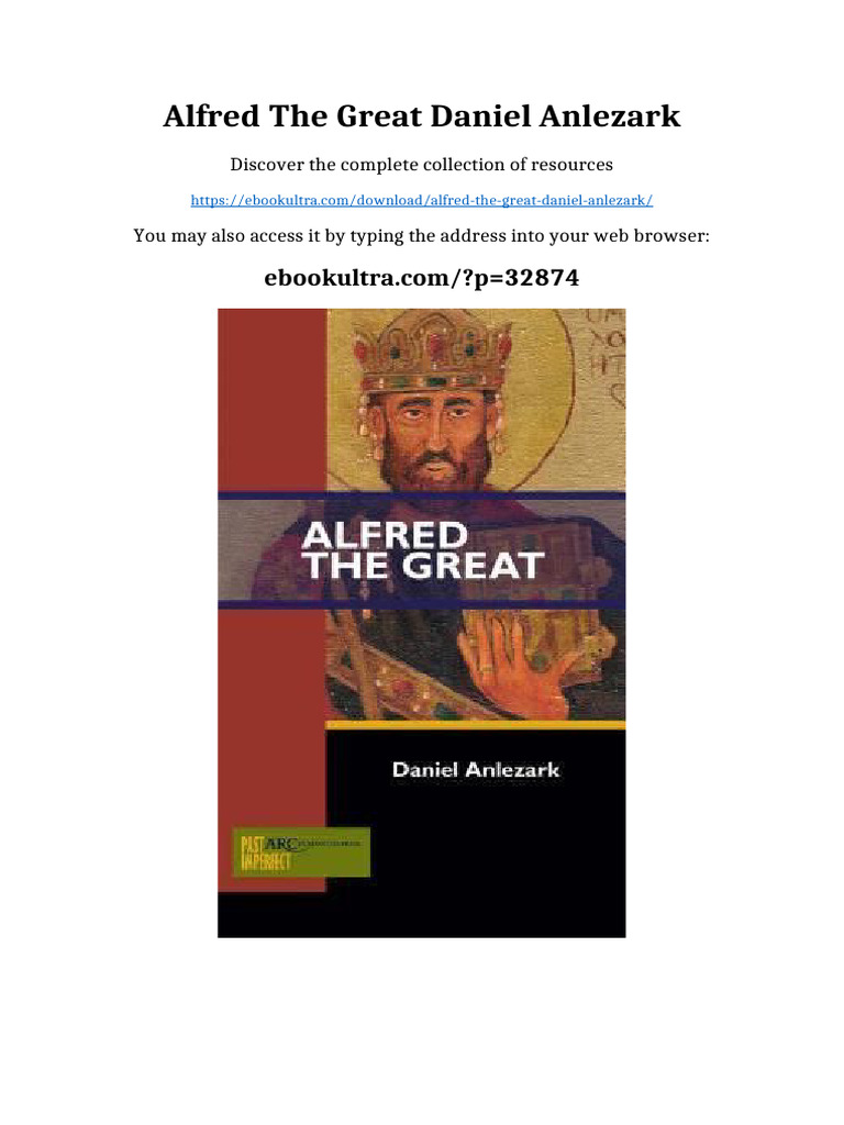 Alfred The Great Daniel Anlezark Digital Version 2025 | PDF | Library ...