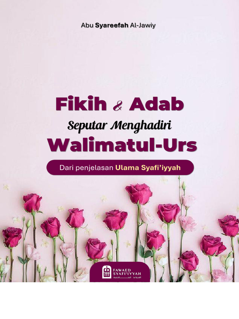 Fikih & Adab Seputar Menghadiri Walimah Urs | PDF