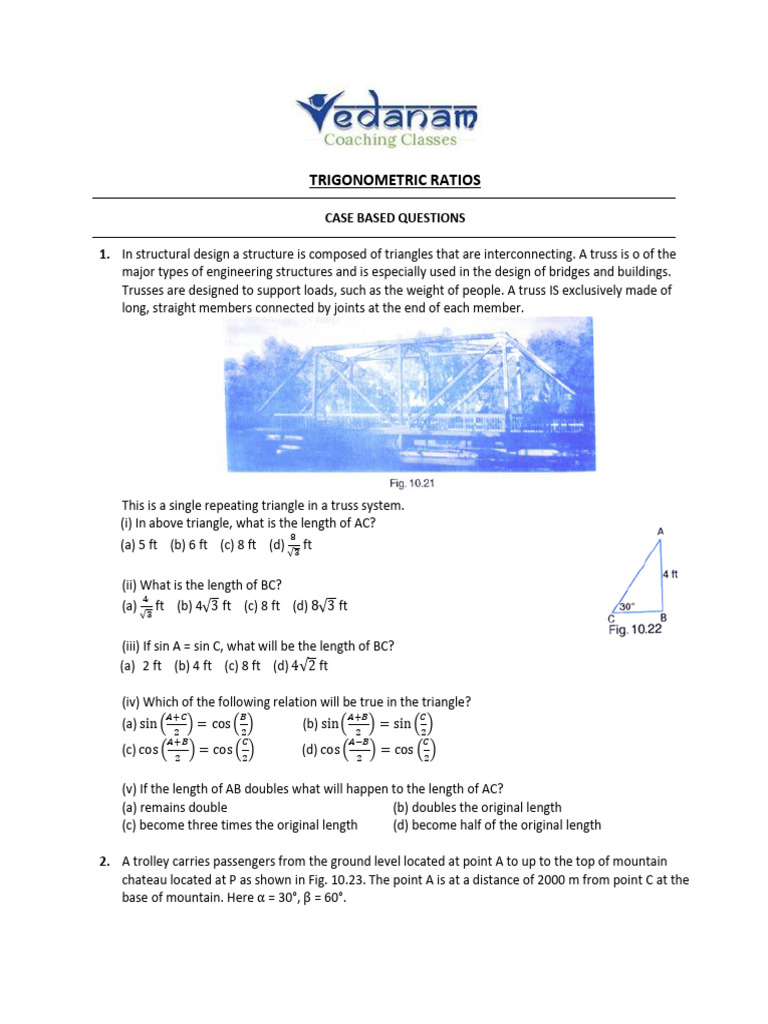 Class10 Trignometric Ratios | PDF | Trigonometry | Elementary Mathematics