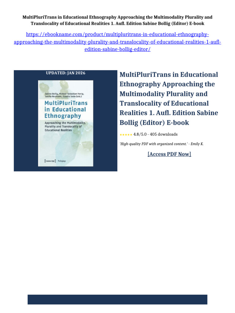 MultiPluriTrans in Educational Ethnography Approaching the ...
