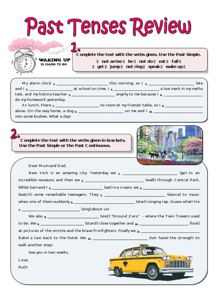 Past Tense Exercises | PDF