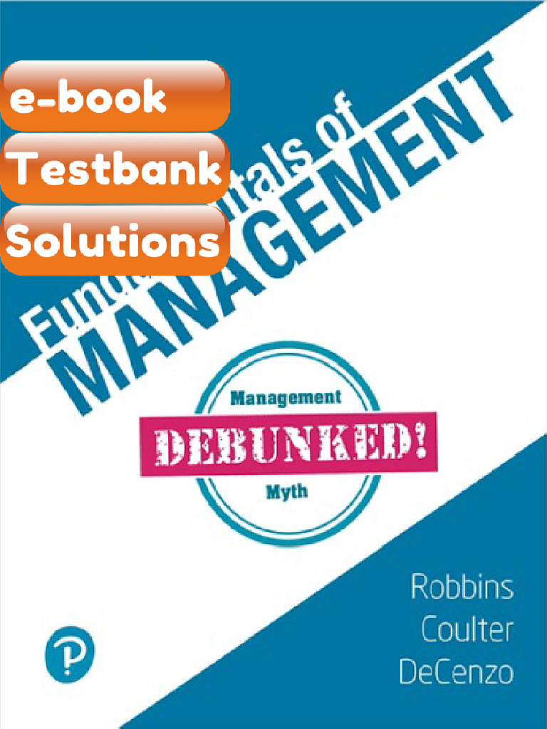 Testbank Fundamentals of Management 11th Edition by Stephen P Robbins ...