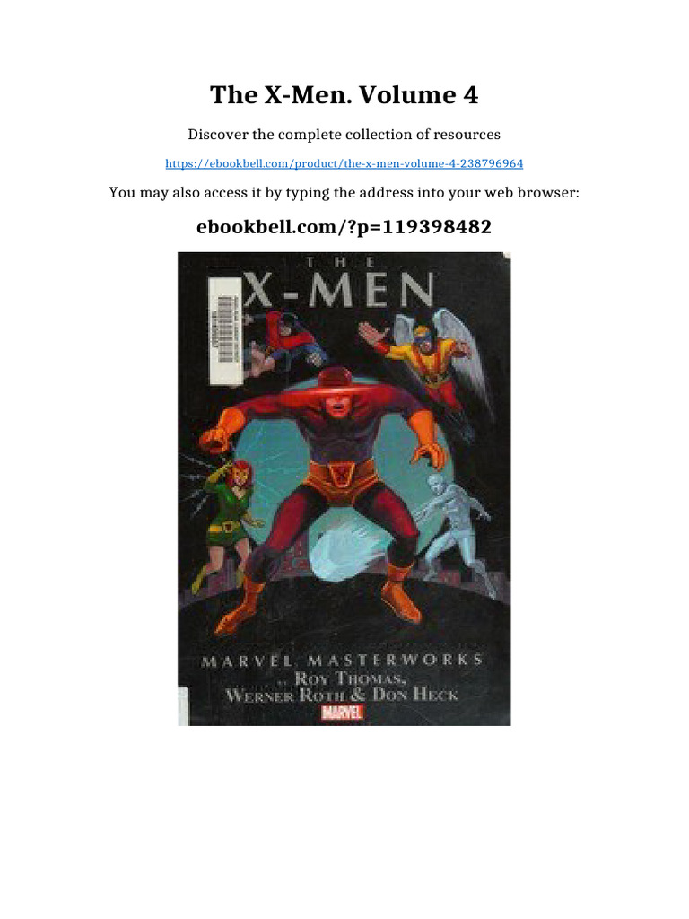 The X-Men. Volume 4 Newest Edition 2025 | PDF | Bacteriophage | Proteins
