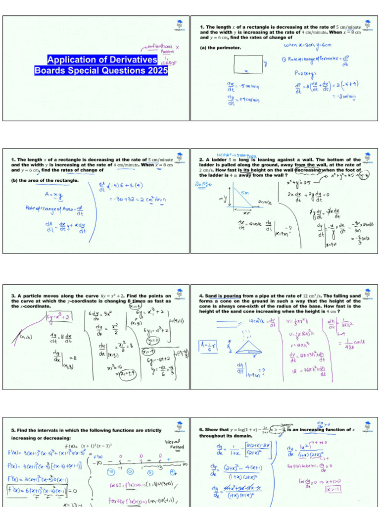Application of Derivatives | PDF