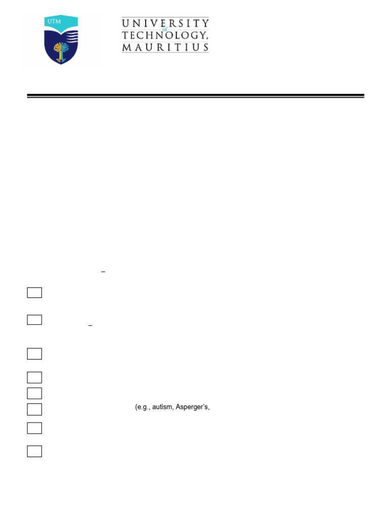 Supplementary Information Sheet SAF v1.0 | PDF | Disability | Neuroscience