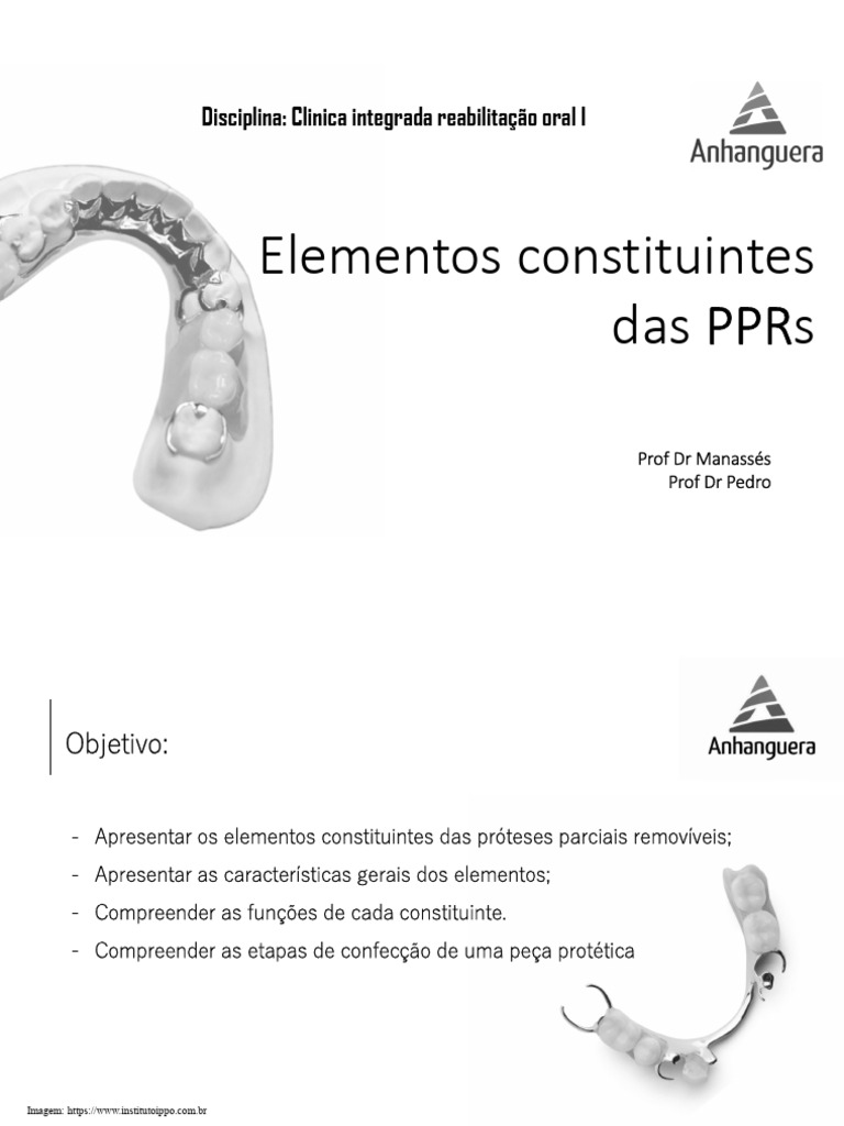 Elementos Constituintes | PDF | Dente humano | Prótese