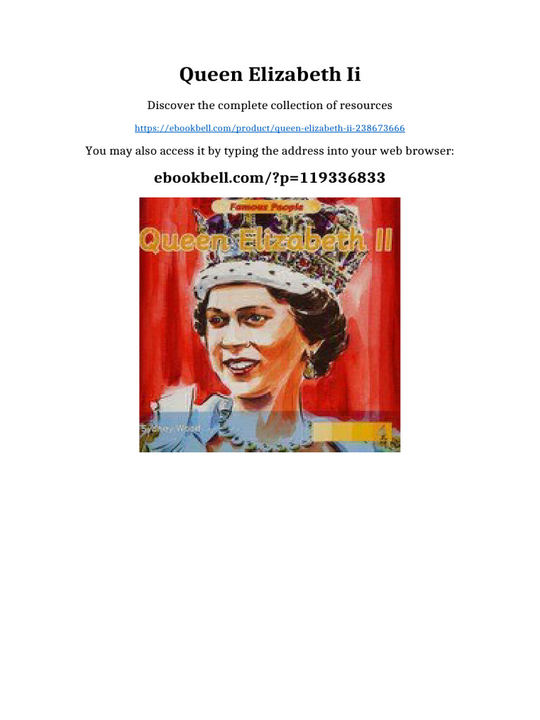 Queen Elizabeth II Ready to Read | PDF