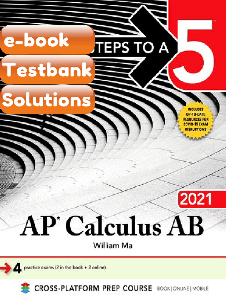 Testbank 5 Steps to 5 AP Calculus AB 2023 1st Edition Download | PDF ...