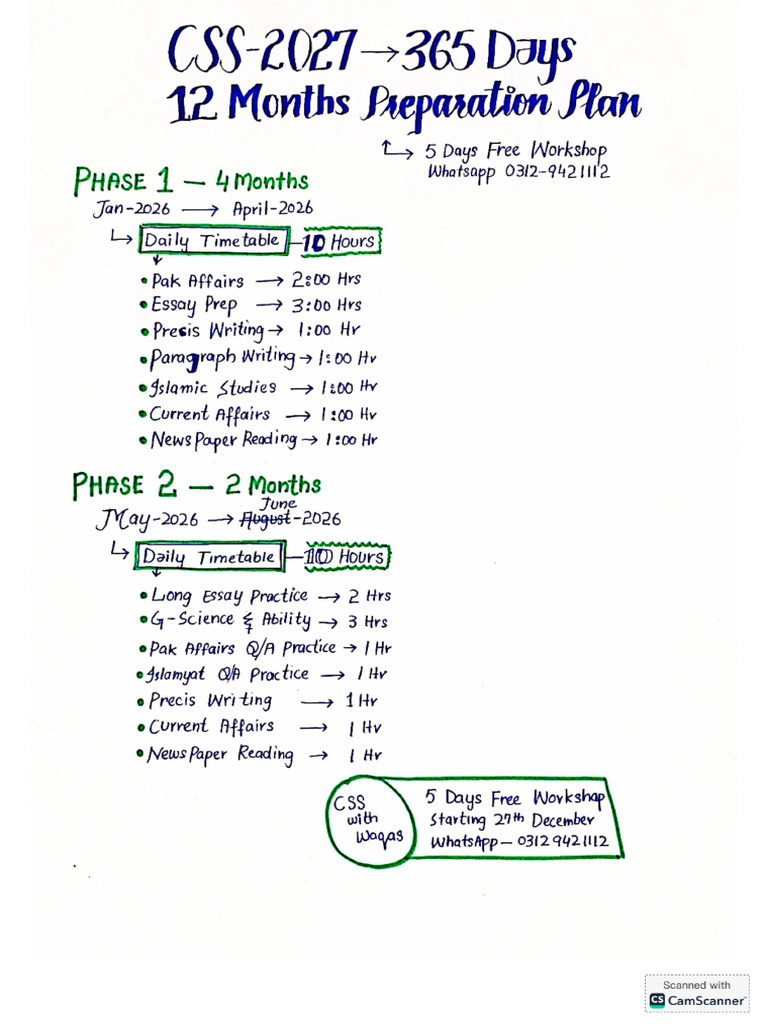 Css 2027 Plan | PDF
