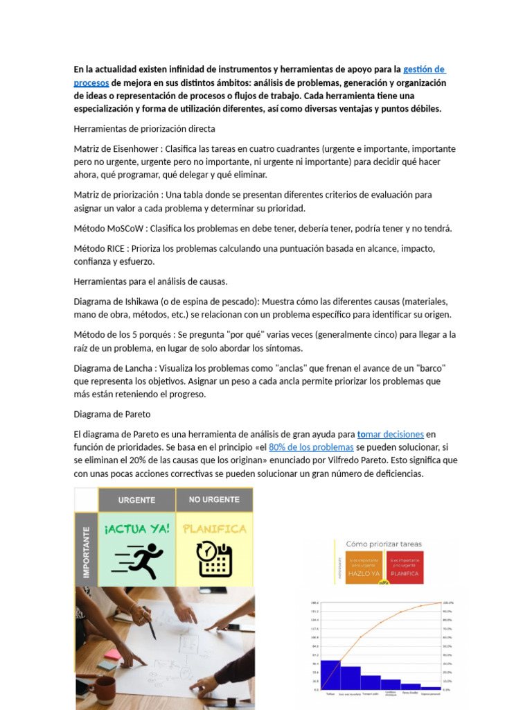 Herramientas para Priorizar Que Resolver Primero | PDF