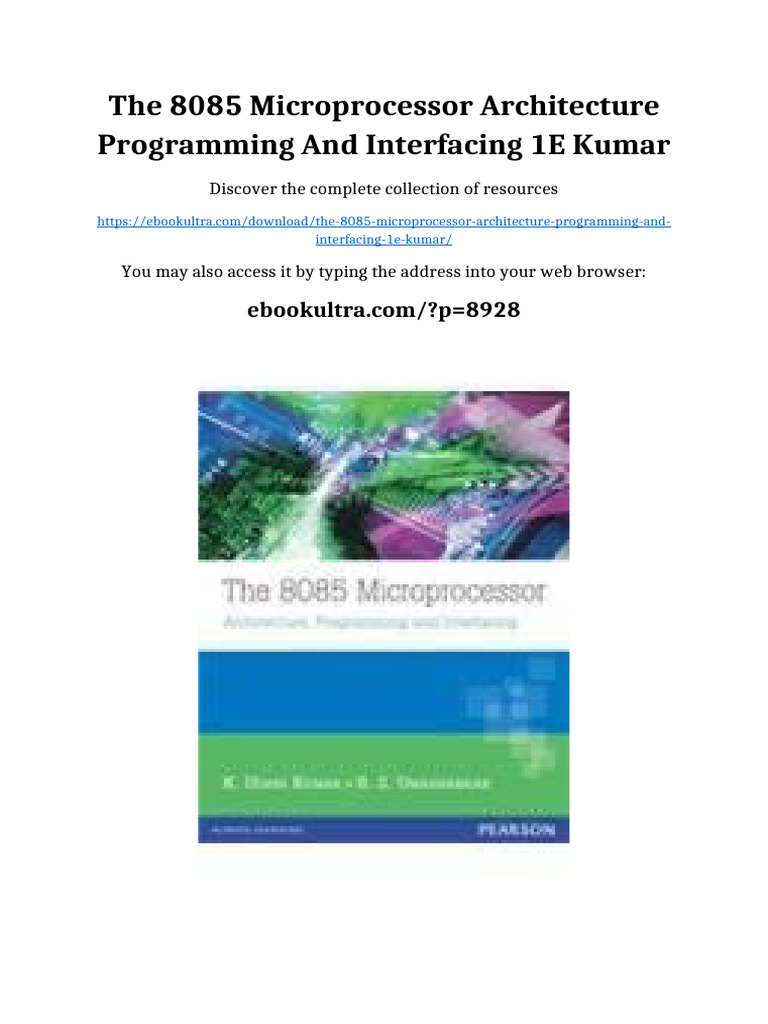 The 8085 Microprocessor Architecture Programming and Interfacing 1e ...