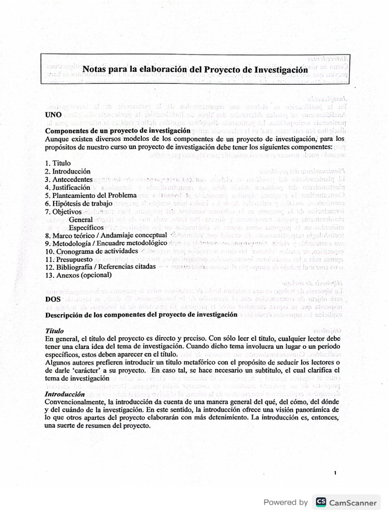 Plantilla Proyecto Investigación | PDF