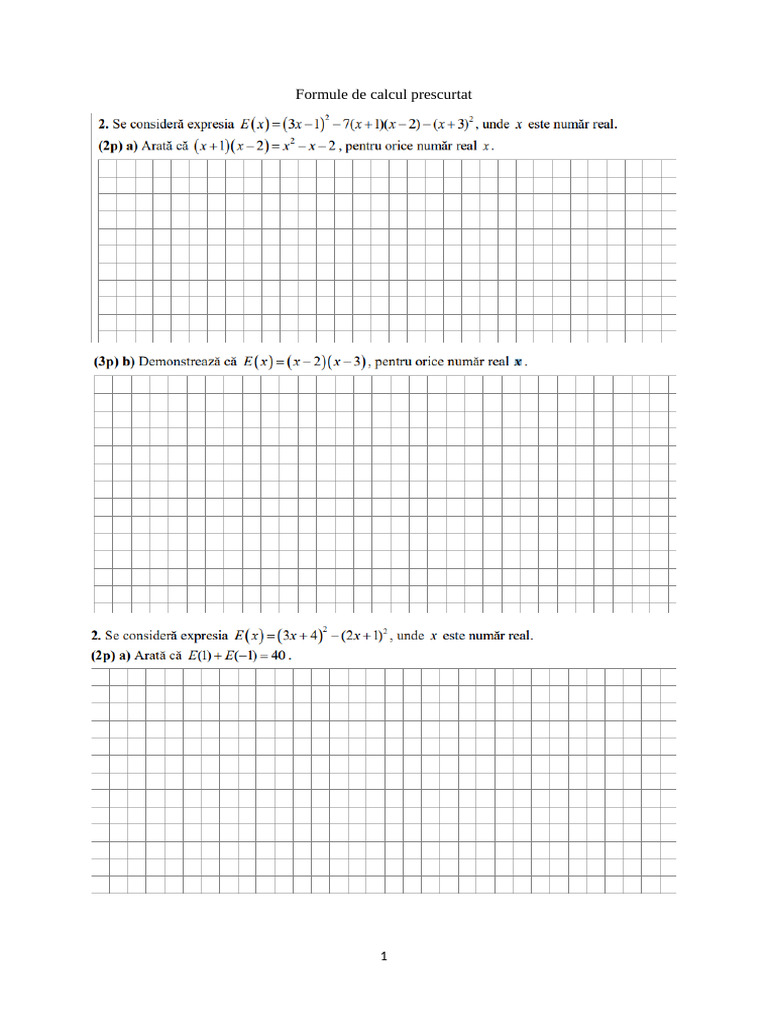 Formule de Calcul Prescurtat | PDF