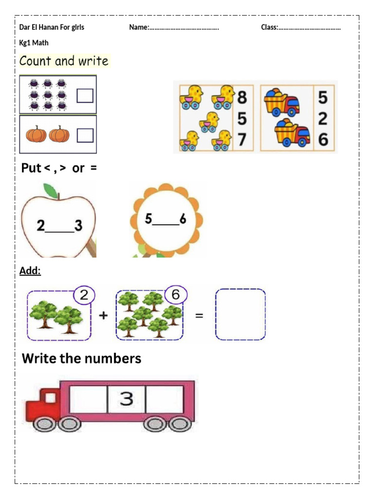 kg1 Math | PDF
